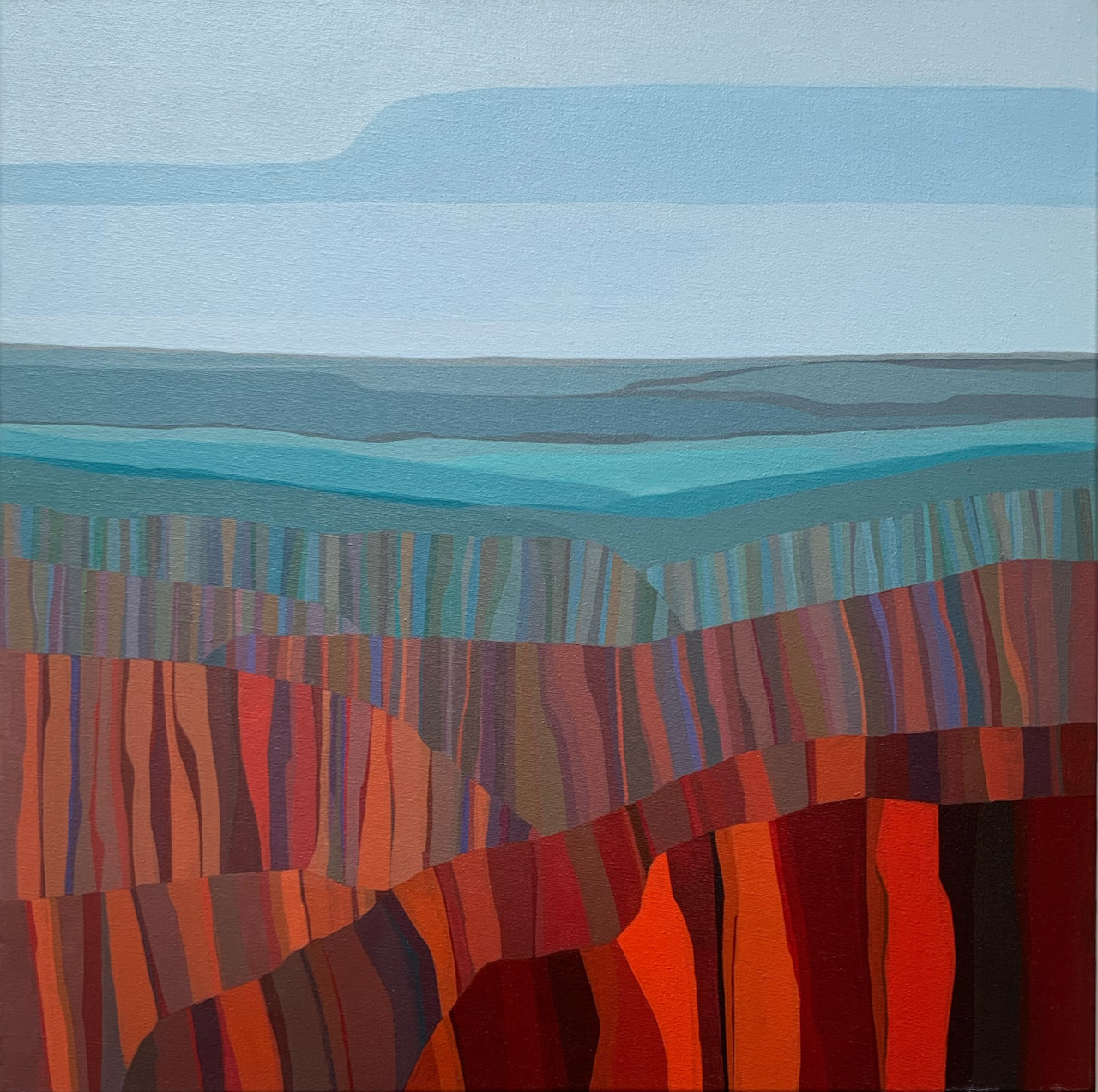 Fractured Landscapes Paintings by artist Geraldine Richards